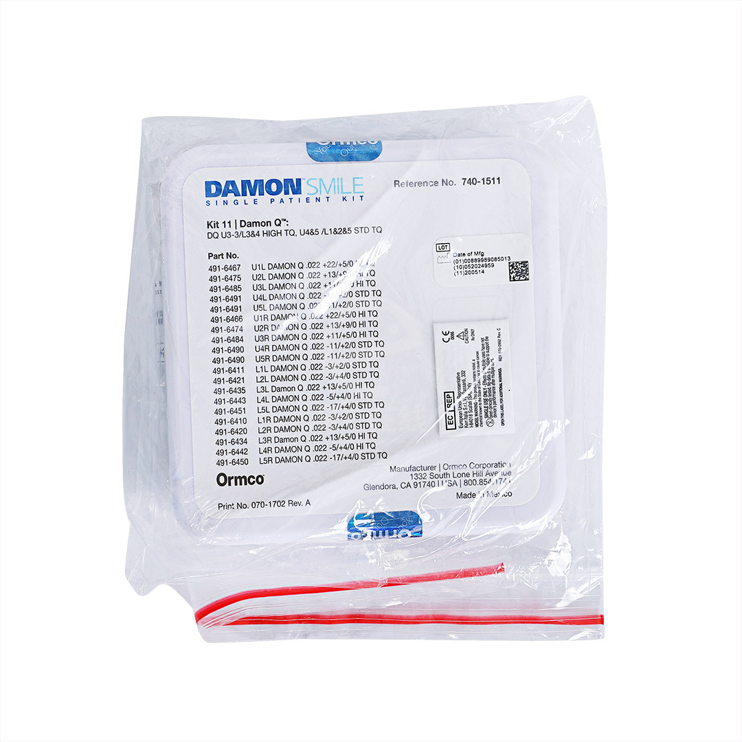 奥美科 Damon-Q高转矩金属自锁托槽、美国奥美科Ormco、740-1511（高转矩）,0710022001,C0711041480201305456-牙e在线 牙科综合性服务型电商平台